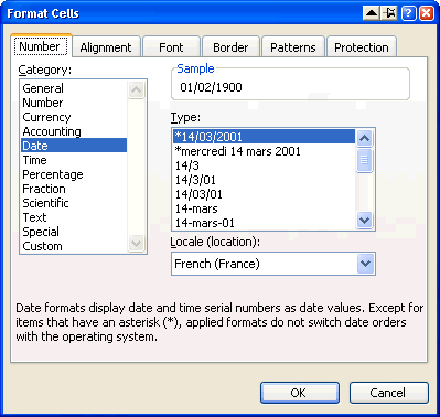 Using dates in Excel/xlsgen